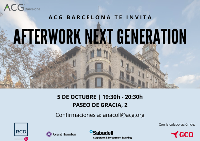 AFTERWORK NEXT GENERATION 2023 | ACG Spain